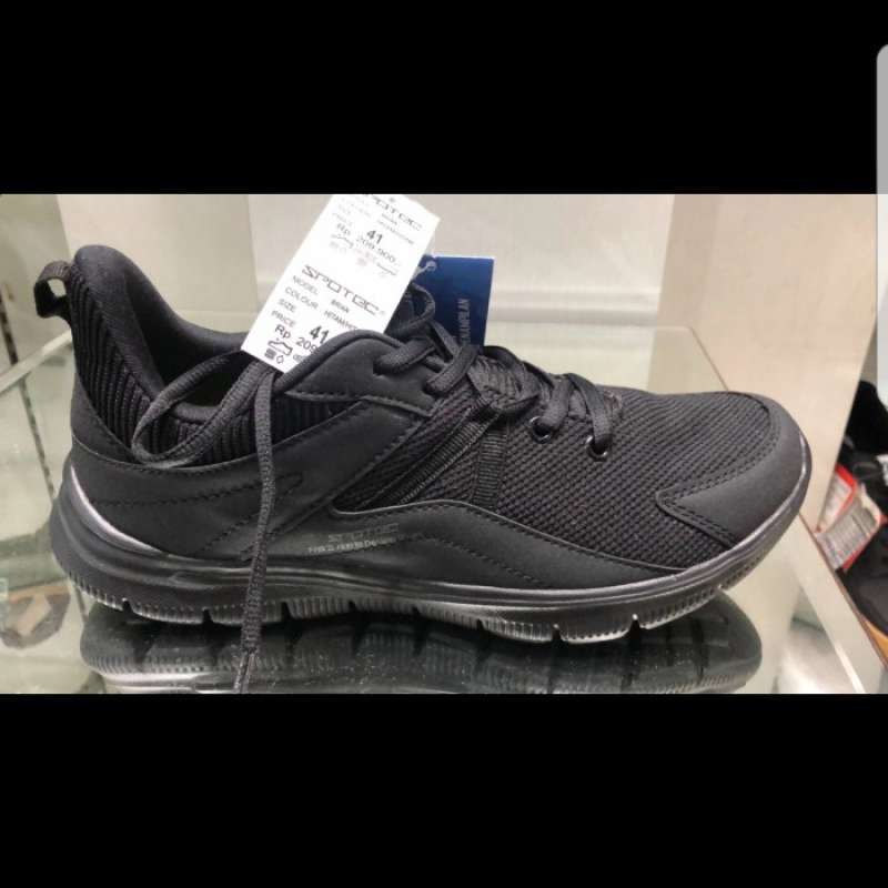 Promo BIG SIZE RUNNING SHOES - SPOTEC BRIAN FULL BLACK - SEPATU SEKOLAH ...