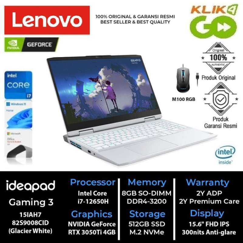 Jual Lenovo Ideapad Gaming Iah I H Ram Gb Gb Ssd Fhd Ips Rtx