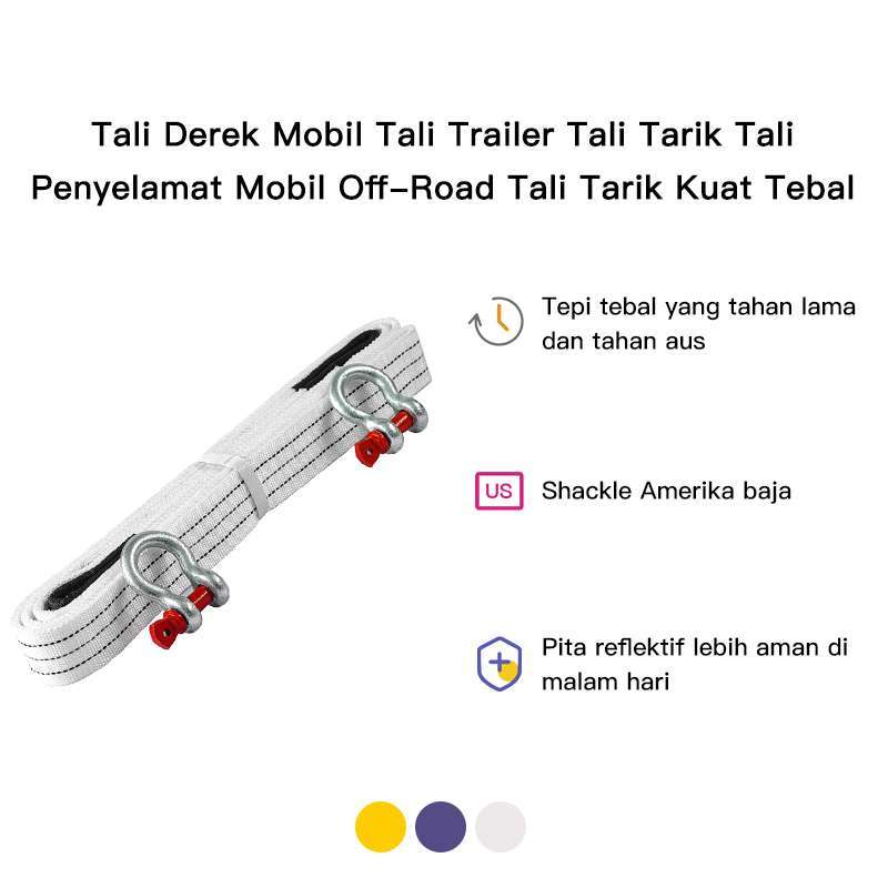 Jual Tali Derek Mobil Tali Trailer Tali Tarik Tali Penyelamat Mobil Off ...