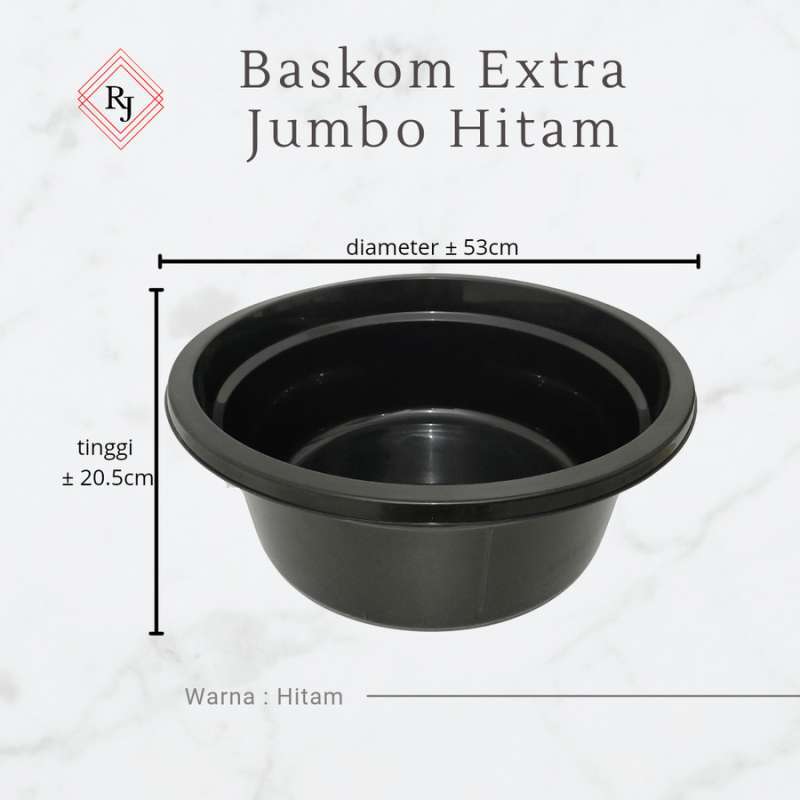 Jual Baskom Bak Air Besar Plastik Extra Jumbo Hitam di Seller ...