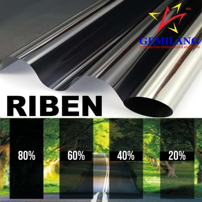 Promo Kaca Film Riben Hitam Penolak Panas Stiker Kaca Gedung Rumah Diskon 5% Di Seller Afir ...