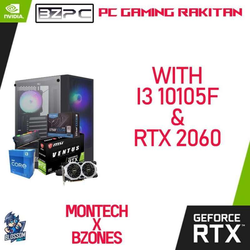 Jual PC GAMING RAKITAN BZONES X MONTECH WITH RTX 2060 READY BUNDLE di ...