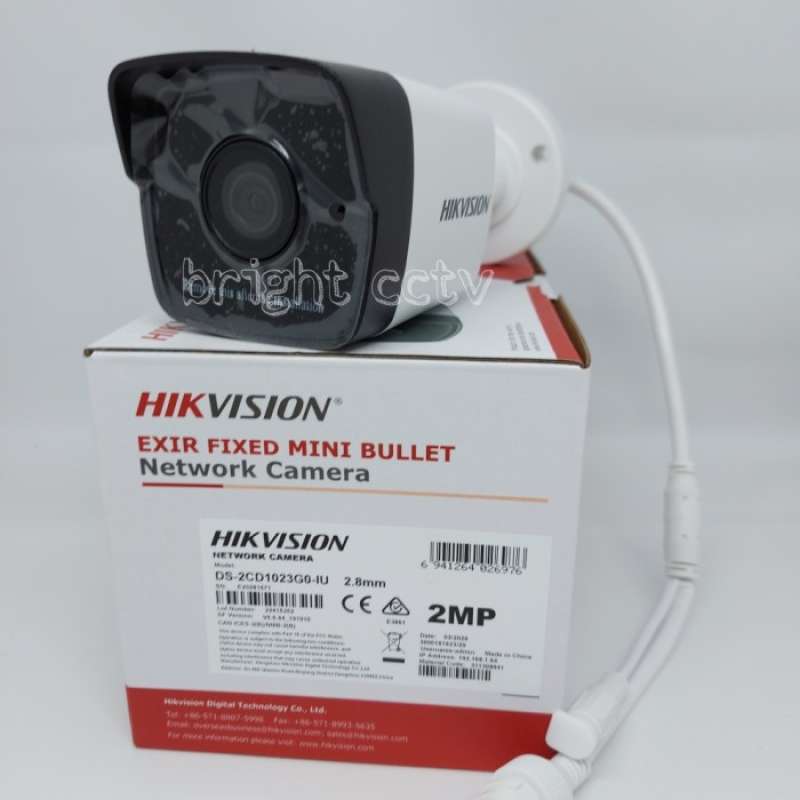 Jual Sale IP Audio Camera Hikvision 2MP DS-2CD1023G0-IU Build In Microphone Sale di Seller ...