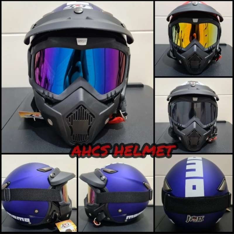 Promo Promo Of the year helm motor retro sni google smoke original ...