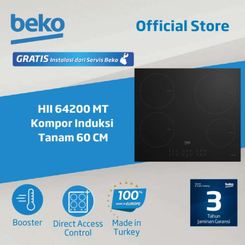 Jual Beko Cooking Hob 60cm Induction Hob with 4 Burners HII 64200 MT ...
