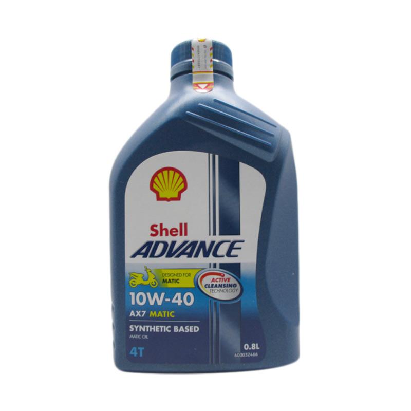 Jual Shell Advance Ax7 Scooter Matic Sae 10w-40 4t Oli Motor [800 Ml ...