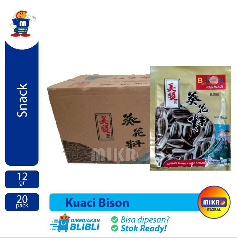 Jual BISON Kuaci Bunga Matahari [20 Pack/ 20 pcs/ Karton] di Seller ...