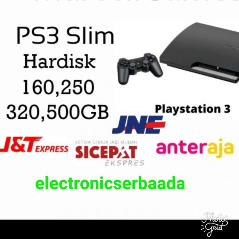 Jual PS3 SLIM SONY HARD DISK 500GB +2 STICK WIRELESS SONY FULL GAMES ...