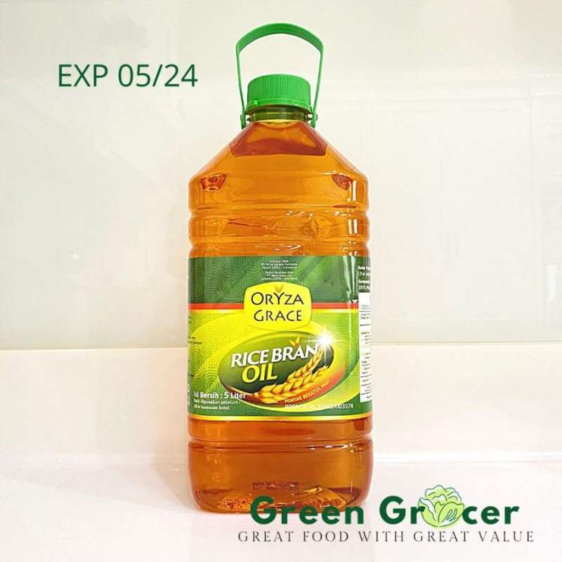 Jual ORYZA GRACE Rice Bran Oil 5 L / Minyak Goreng Beras bekatul 5 ...