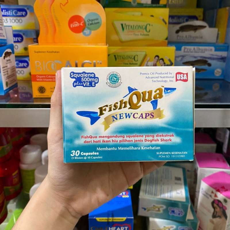 Promo Fishqua 30 Kapsul Squalene Plus Vit E Diskon 17% di Seller ...