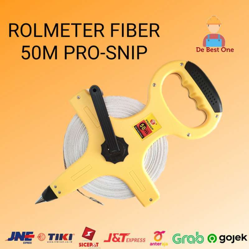 Jual Rollmeter Fiber 50m / Meteran Jalan / Rolmeter Fiber PRO-SNIP 50m ...