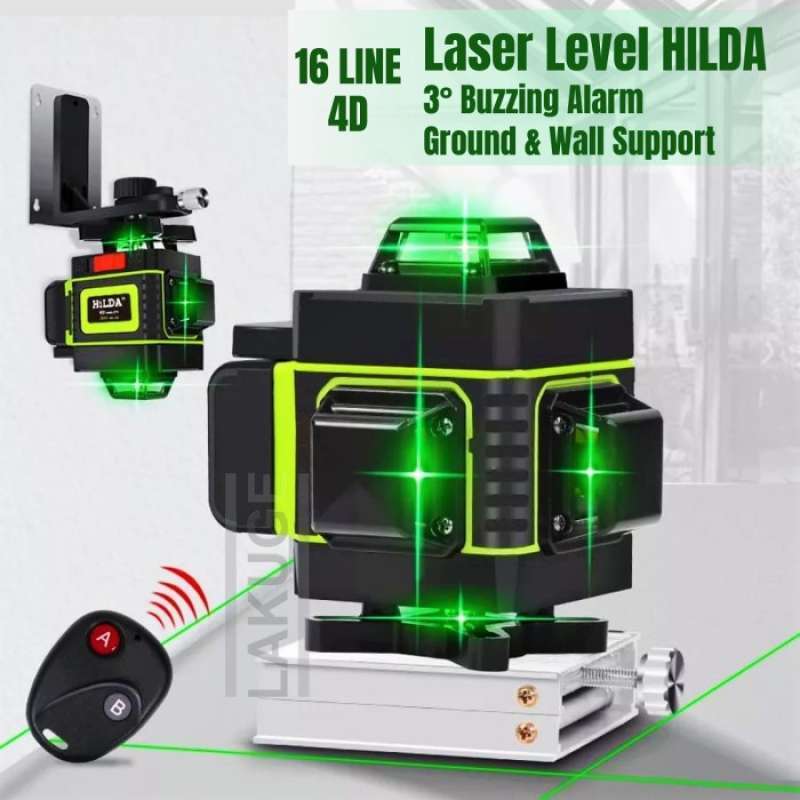Promo Laser Level Mesin Self Leveling 16 Line Laser 4D with Remote ...