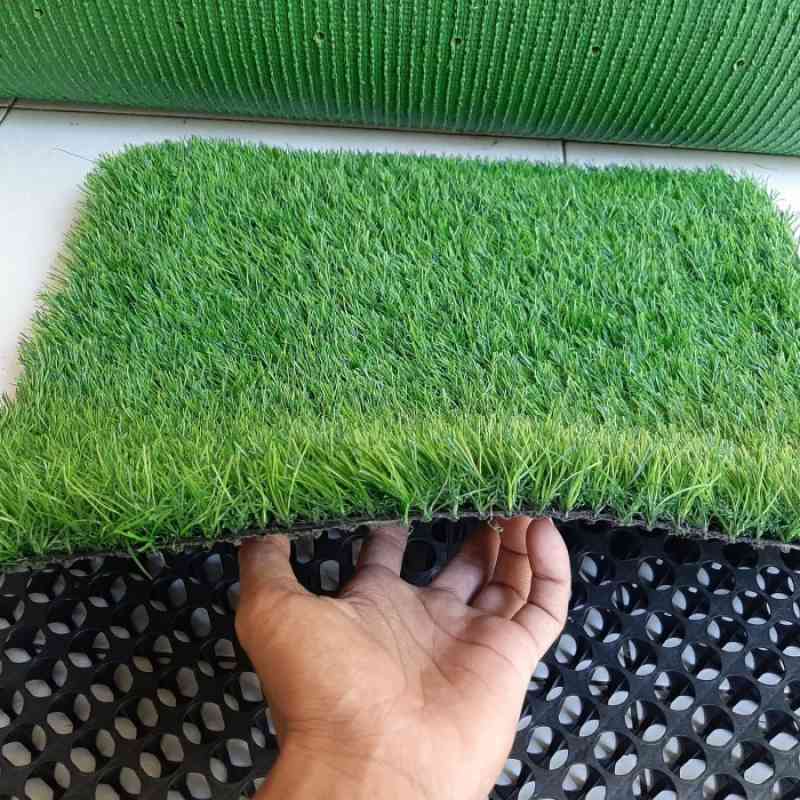 Jual Rumput Sintetis Swiss Tebal 3cm Ukuran 1meter X 25cm/ Rumput ...
