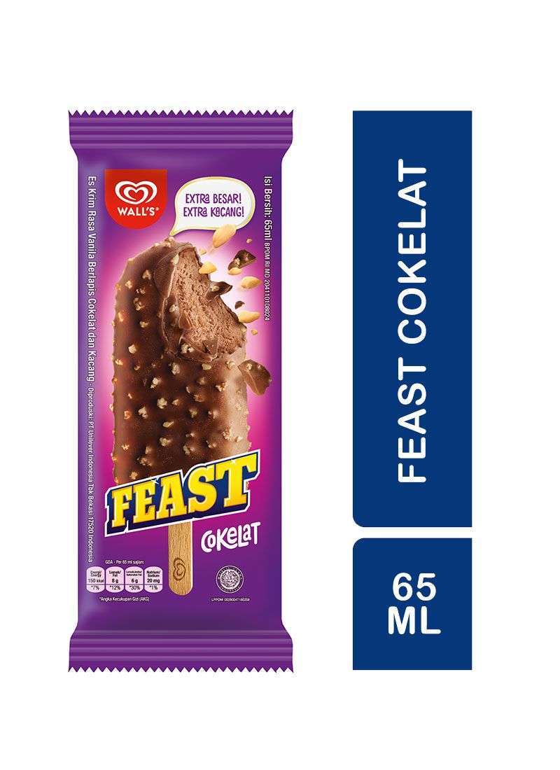 Jual WALL’S Feast Chocolate Es Krim [65 mL] di Seller Ramayana ...