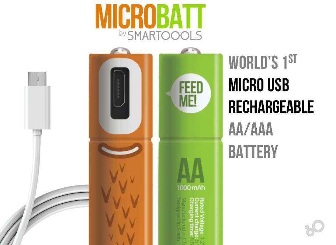 Jual Glo - Microbatt Baterai Cas Rechargeable Micro Usb 2pcs Warna ...