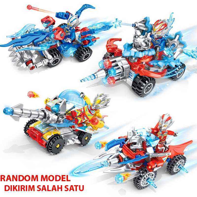 Promo GLO - Nova Mainan Rakit Robot Mobil Crush Gear Transformer Model ...