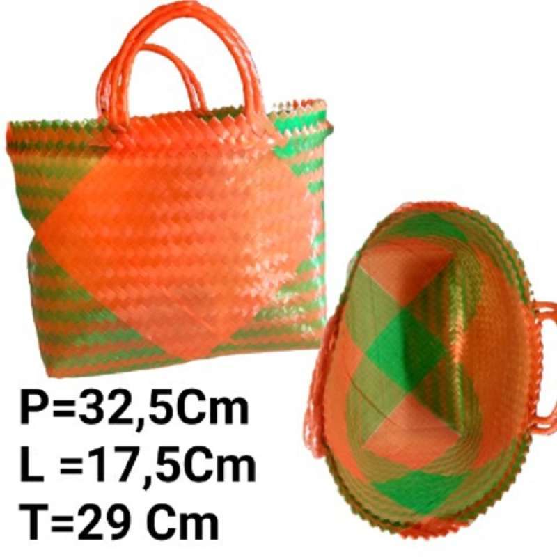 Jual TAS BELANJA/ TAS PLASTIK PASAR ANYAMAN LURIK JUMBO di Seller BNS ...