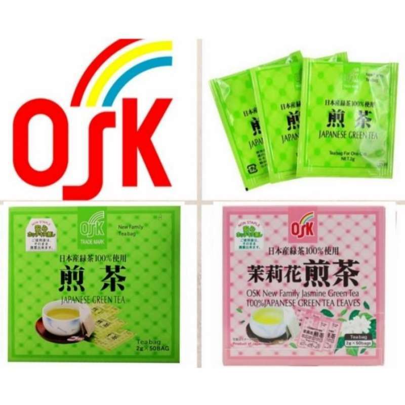 Jual Osk Japanese Green Tea 100gr Mui Halal 100% | Japanese Green Tea ...