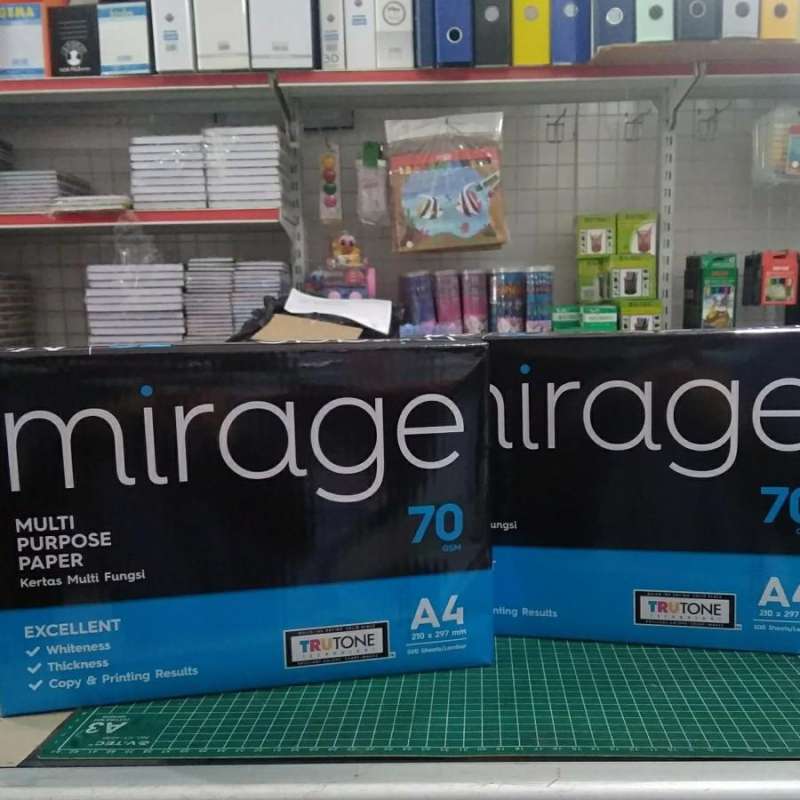 Jual Kertas HVS Mirage A4 70gr di Seller ATK Golden - Kelapa Dua, Kab. Tangerang | Blibli