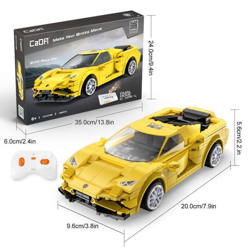 Promo Double E Cada Bricks Evo Race Car C51074w Dual Mode Control ...