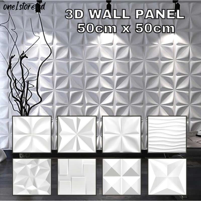 Jual 50x50cm 3d Wall Panel Pvc Wallpaper Dinding Pvc Dekorasi Dinding ...