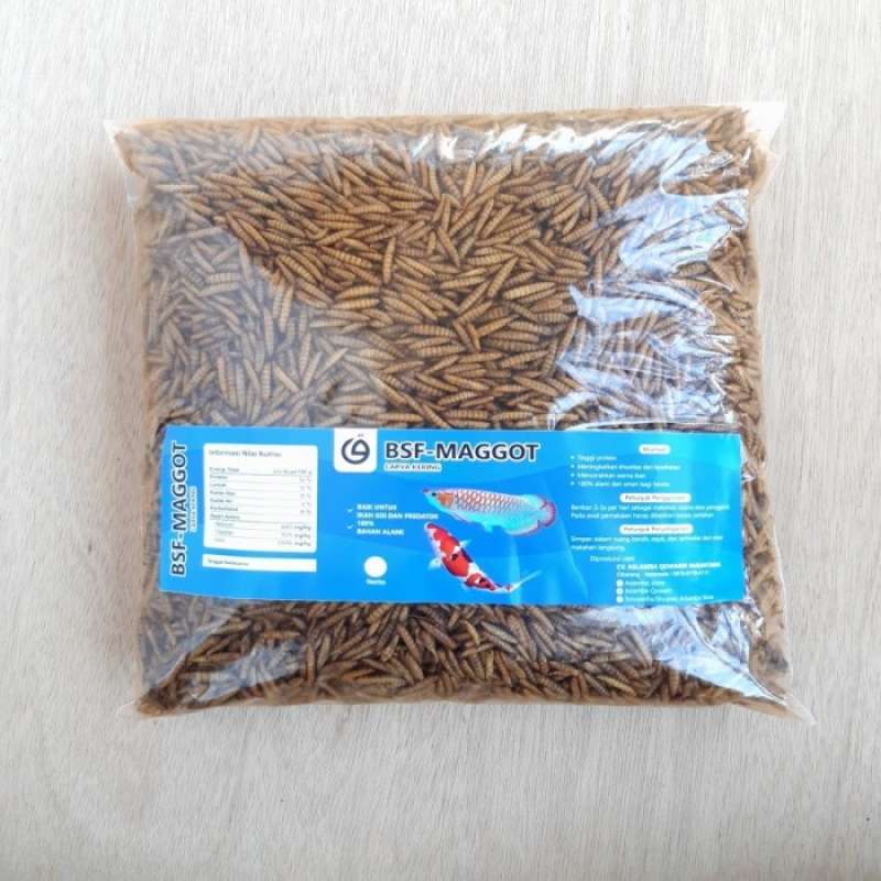 Jual Pakan Koi Maggot Magot Bsf 1Kg Untuk Badan Bulky Dan Warna Koi ...