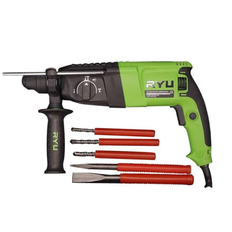 Jual RYU ROTARY HAMMER BOR BOBOK BETON DEMOLITION DRILL RRH 26 3 FUNGSI di Seller MMTeknik ...