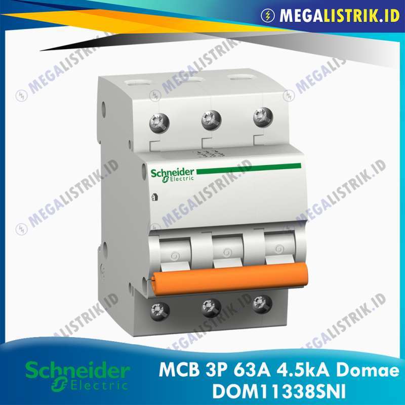 Jual Schneider Domae Mcb 3p 63a / Mcb 3 Phase 63 Ampere Dom11338sni Di ...
