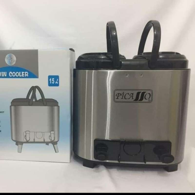 Jual Dispenser tempat air stainless picasso doubletank 15 ltr di Seller ...