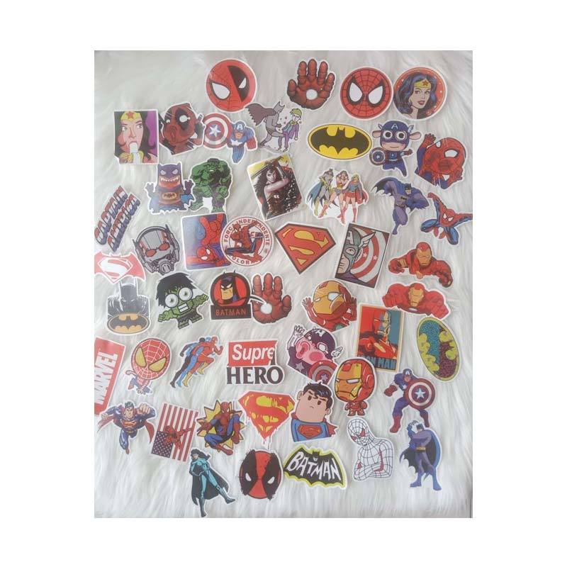 Jual BOOK MANIA Bergambar Super Hero Marvel & DC Sticker [50 pcs ...