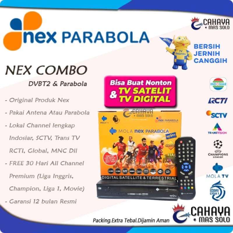 Jual Receiver STB Nex Parabola COMBO Antena UHF Dvbt2 Set Top Box Digital - Nex+Piala Dunia di ...