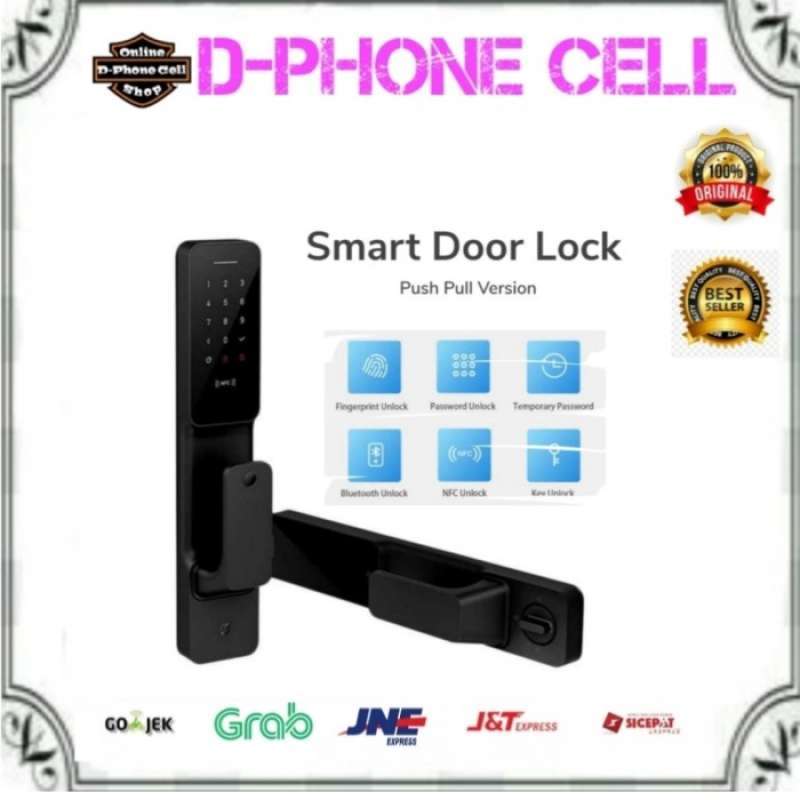 Promo Mi Smart Door Lock Push Pull Fingerprint NFC - Gagang Pintu ...