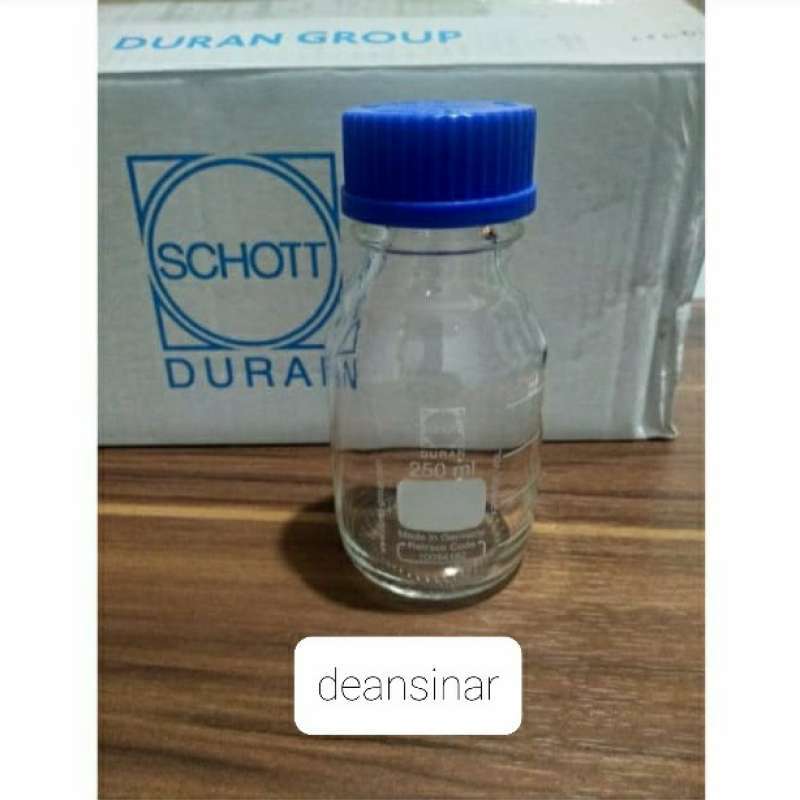 Promo Laboratory Bottle 250 Ml Clear- Botol Lab-Botol Kaca Merek Duran ...