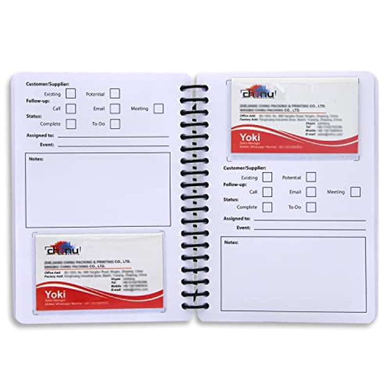 Jual Business Card Organizer, Name Cards Notepad for Exhibition, Credit ...