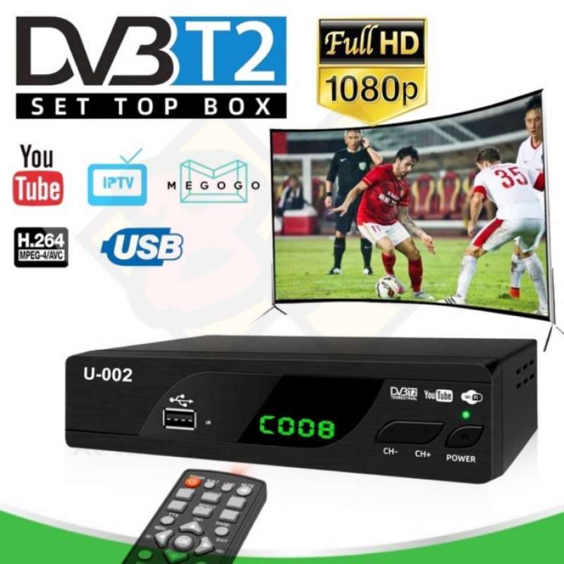 Jual Set top box reciever stb digital Tv Dvbt2 dekoder tuner digital tv ...