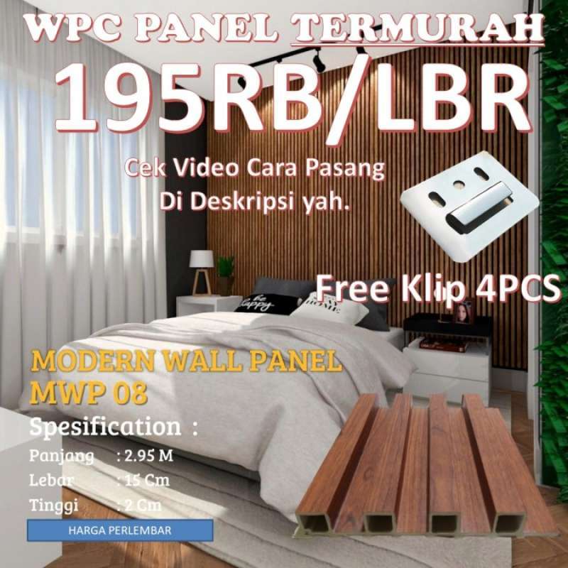 Jual WPC WALL PANEL KISI KISI PARTISI MOTIF SOLID KAYU ( BEST SALE WPC ...