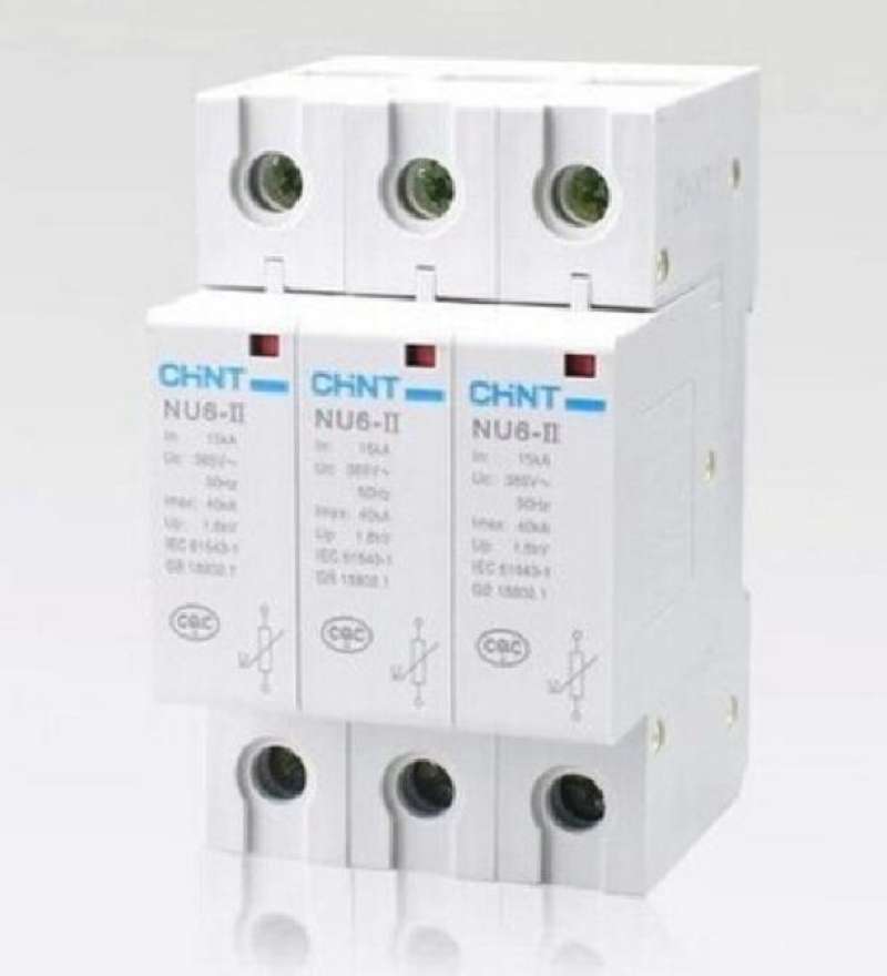 Jual Surge Arrester Chint NU6-II 3P 40kA Anti Petir SPD di Seller ...