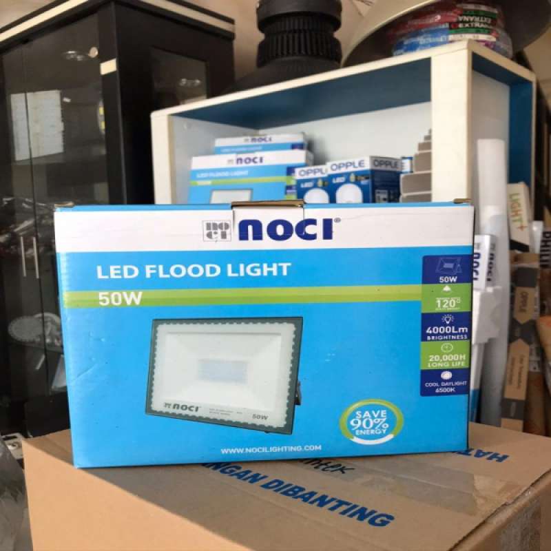 Jual Free Ongkir Lampu Sorot Led Floodlight Aventis Noci 50 Watt 6500K ...