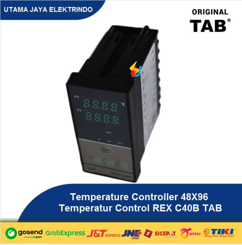 Promo Temperature Controller / Temperatur Control REX C40B 48X96 TAB ...
