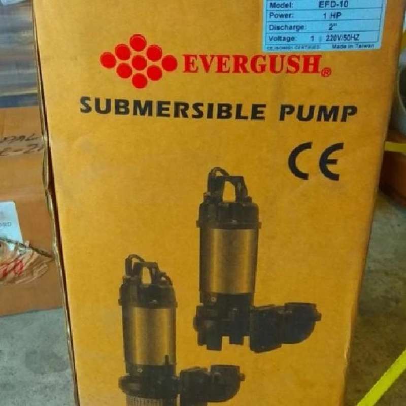 Jual Pompa Celup Air Kotor Evergush Efg-10 1hp 220v Submersible Pump ...