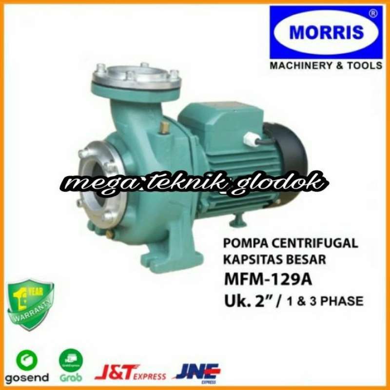 Jual Pompa Air Centrifugal MORRIS MFM 128A 750W 220V 2 Pompa Dorong di ...