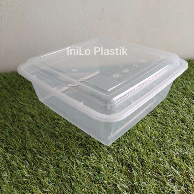 Jual [1pack] Thinwall SQ DM 3600ml / Tempat Makan Thinwall 3600 ml di ...