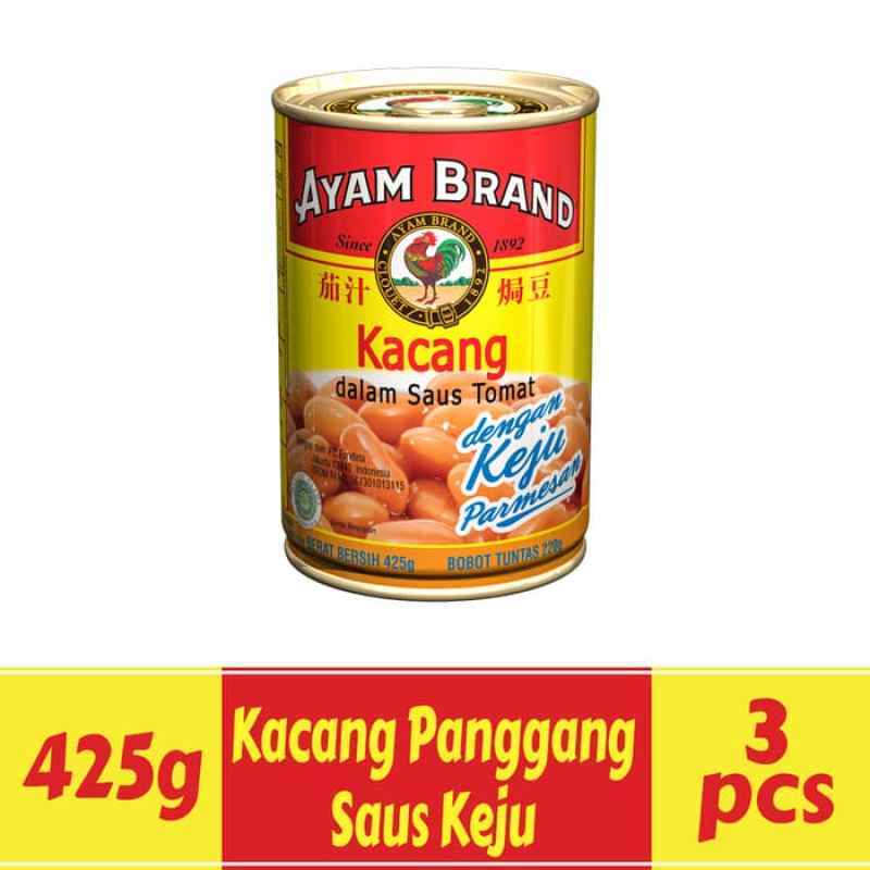 Jual AYAM BRAND Kacang Panggang Light Saus Keju [425 g/ 3 pcs/ Kemasan ...