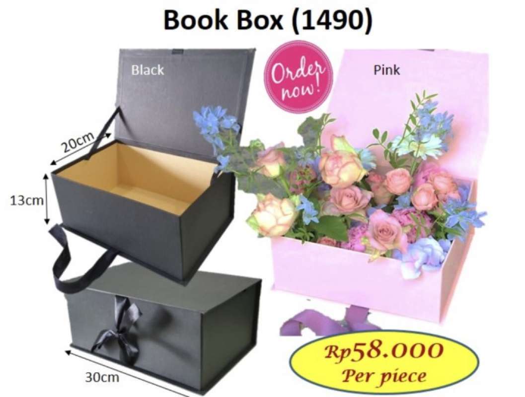 Promo Book Box - Kotak Bunga - Bloom Box - Hard Box Premium - 1490 ...