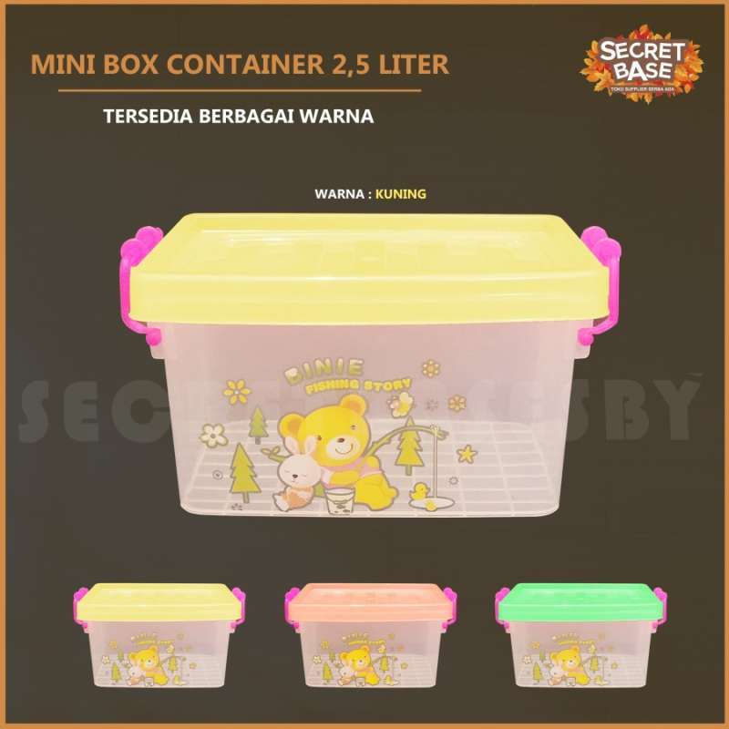 Jual BOX CONTAINER 2,5 LITER - Transparan / Box Plastik Serbaguna 2,5L ...