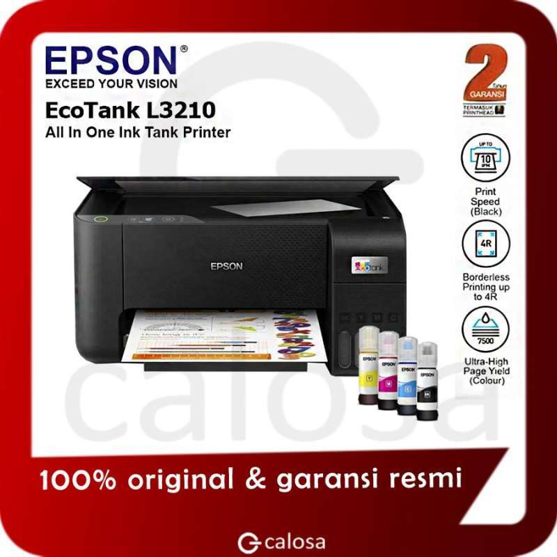 Jual Epson EcoTank L3210 A4 All in One Ink Tank Printer Garansi Resmi Epson di Seller Calosa ...