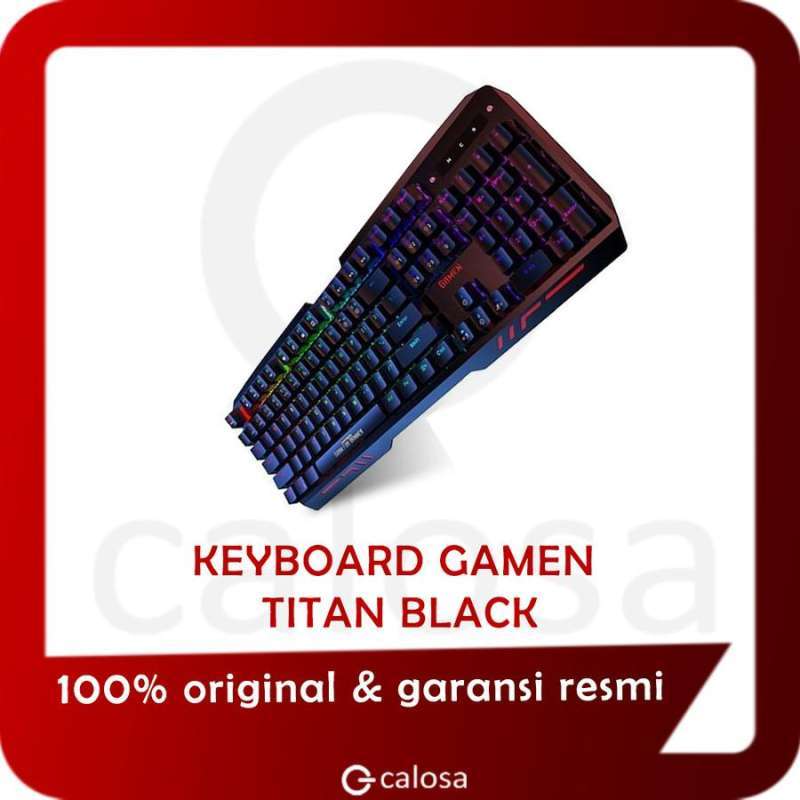 Jual GAMEN Titan Mechanical Blue Switch Gaming Keyboard RGB Black di ...