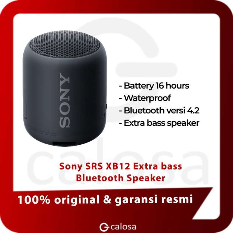 Jual Sony Srs Xb12 Extra Bass Portable Bluetooth Original, Murah ...