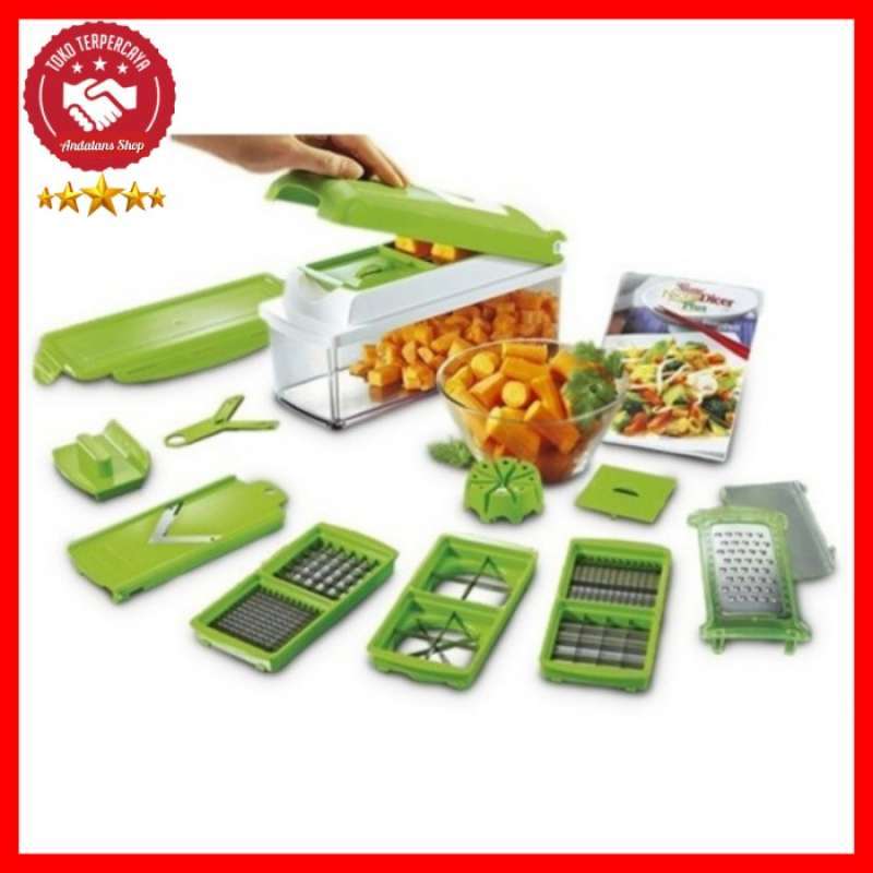 Promo Genius Nicer Dicer Plus Alat Potong Sayur Dan Buah Nicer Dicer ...