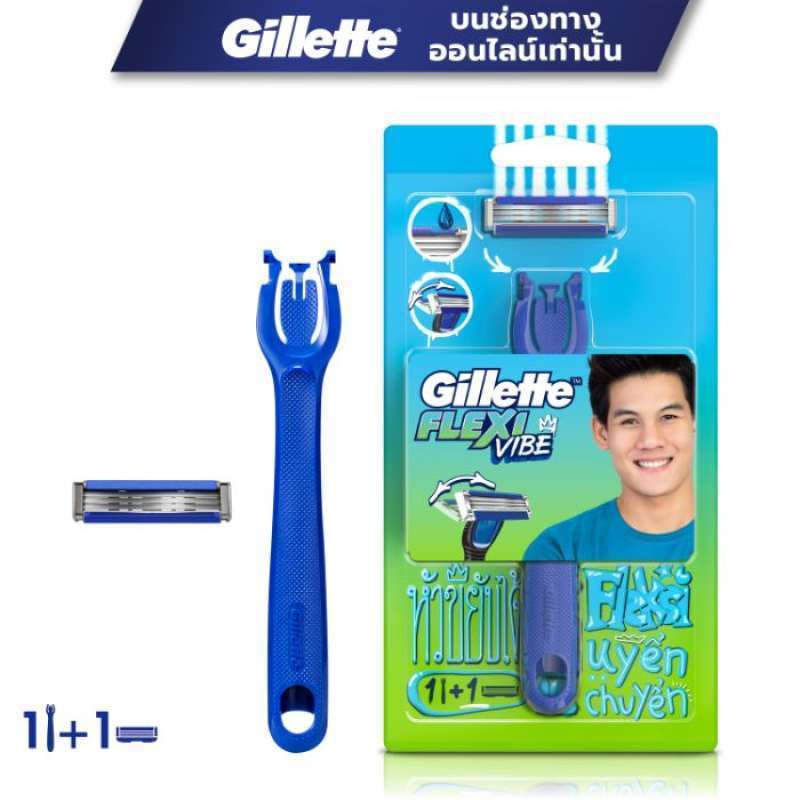 Promo SMG/JOG/SOLO - BARU! Gillette Flexi Vibe [1 Gagang Pisau Cukur ...